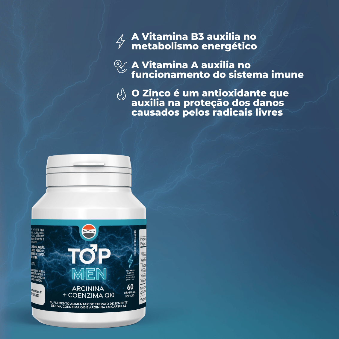 TopMen 60 Cápsulas | TopTherm - TopTherm